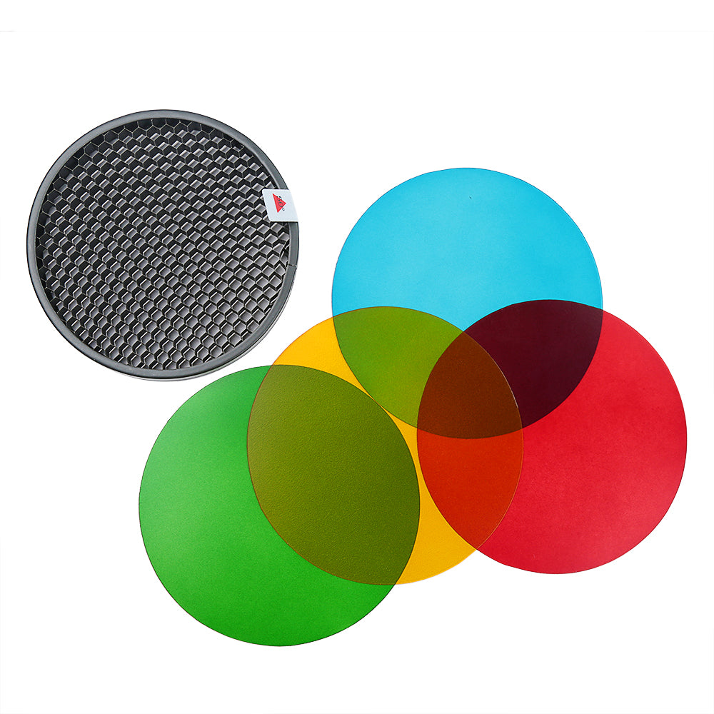 Godox AD-S11 / AD-S12 Color Filter w/ Honeycomb Grid Cover Kit for AD2 ...