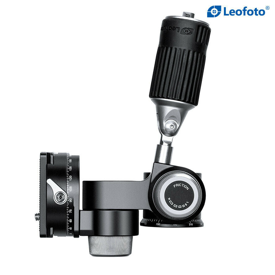 Leofoto FW-01R 4-Way Head Pan-and-Tilt Head with NP-60 Plate / Arca-Sw ...